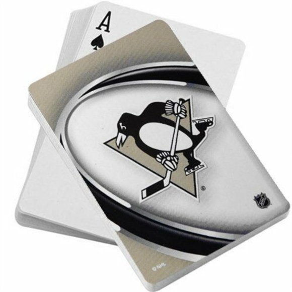 Hunter MFG | Games | Deck Of Pittsburgh Penguins Playing Cards Nhl ...